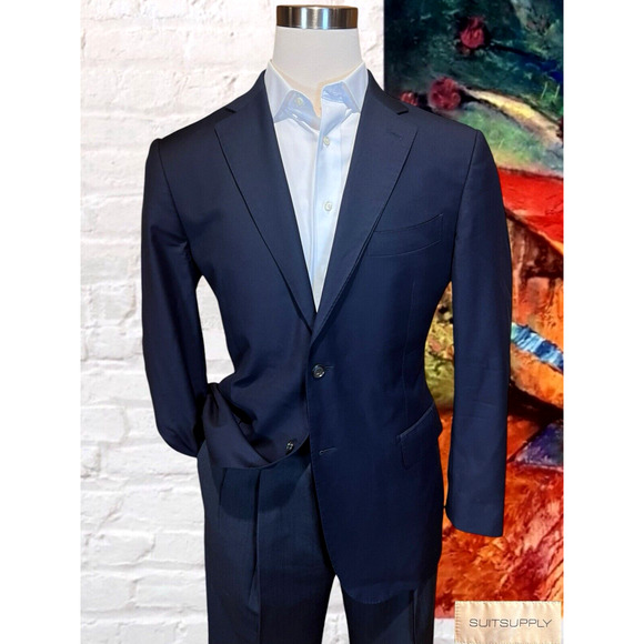 Suitsupply | Suits & Blazers | Suitsupply 44r Napoli Cut Dark Navy Blue ...